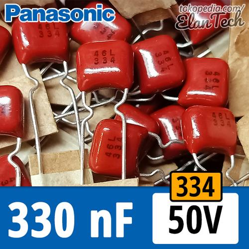 Jual 330nF / 334 50V Milar ECQ Capacitor 330n 330 nF Kapasitor ElanTech ...