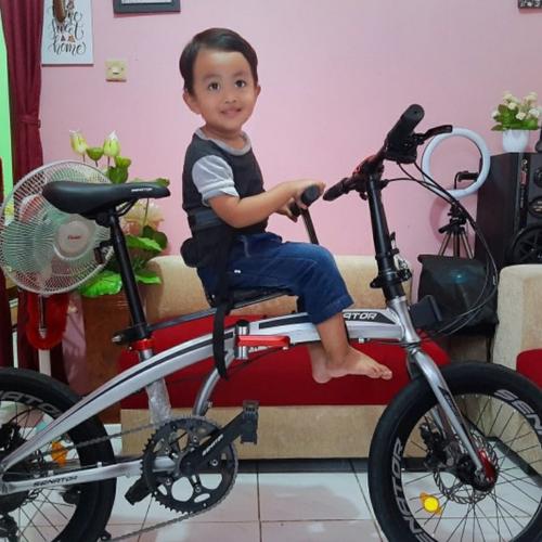 Jual boncengan depan anak sepeda lipat mtb tali safety - khusus mtb ...