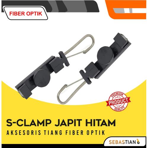 Jual S-Clamp Pengait Kabel FO DW/Drop Core Fiber Optik FTTH - Kota ...