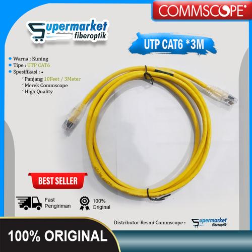 Jual Patchcord Lan Cat 6 10 Feet Kabel Lan UTP FTP 3 Meter Kuning ...
