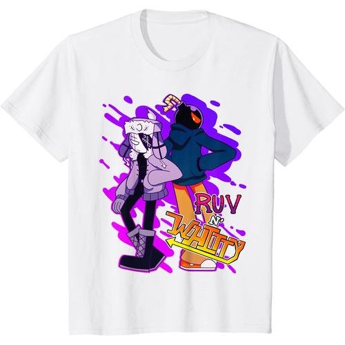 Jual Baju Anak Friday Night Funkin FNF Game Ruv and Whitty - M, Putih ...