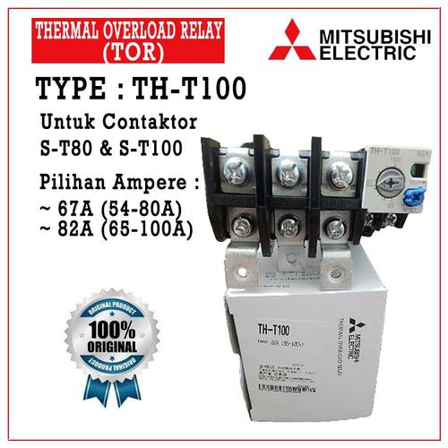 Jual THERMAL OVERLOAD RELAY ( TOR ) THT100 " MITSUBISHI " - 82A (65-100A) - Jakarta Barat - BS ...