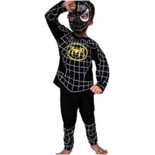 Jual Costum kostum superhero Black spider spiderman hitam plus topeng ...