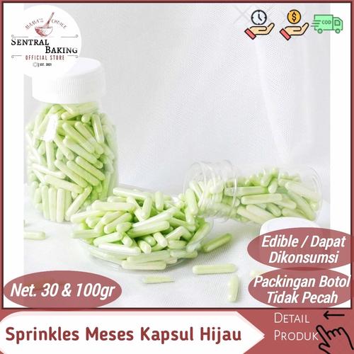 Jual Sprinkle Kue Meses Kapsul Hijau Green / Springkle Meises Springkel ...