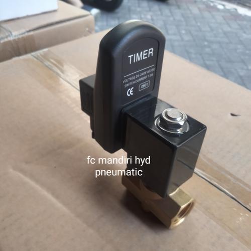 Jual SOLENOID VALVE TIMER AUTO DRAIN WATER 1/2 Inch AC 220 - Jakarta ...