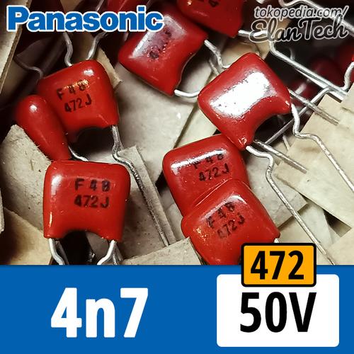 Jual 4n7 / 472 50V Milar ECQ Mylar Film Capacitor 4.7 nF Kapasitor ...