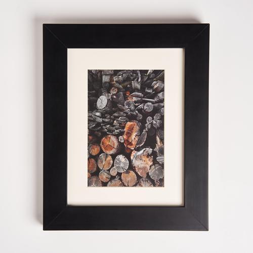 Jual Bingkai Foto Kayu Minimalis Hitam - Frame Foto 4R Matboard - Kab ...