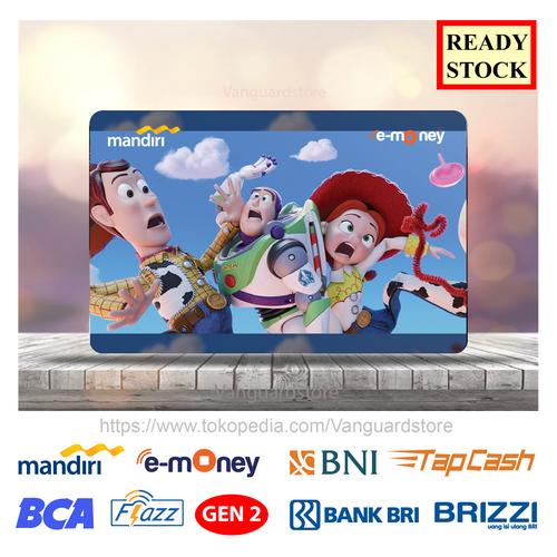 Jual EMONEY MANDIRI BCA BNI BRI Toy Story 4 Woody Buzz Jessie - 1 SISI ...