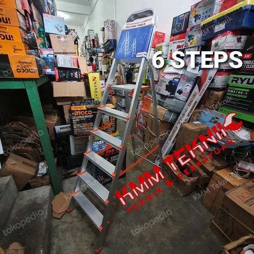Jual BLACKFOOT TANGGA RUMAH ALUMINIUM 6 STEP HOUSEHOLD LADDER 6 STEPS ...