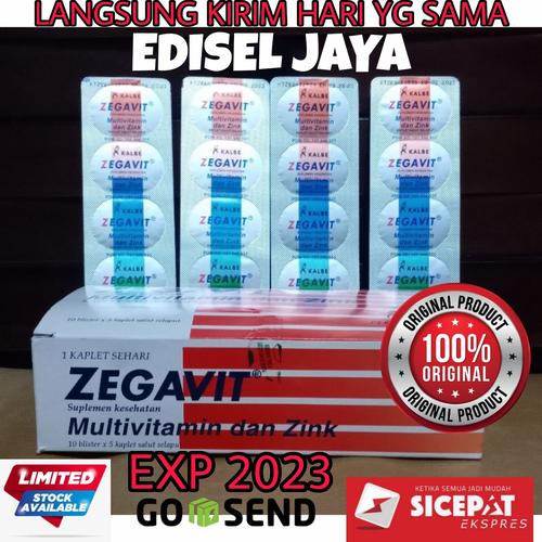 Jual ZEGAVIT MULTIVITAMIN DAN ZINC Zegavit multivitamin zink 1 BOX 50 ...