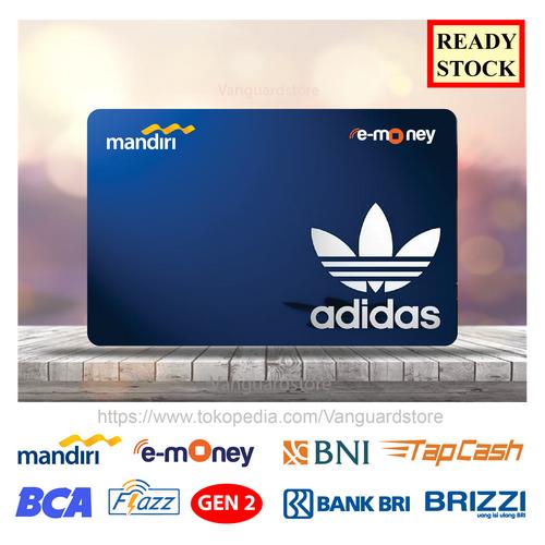 Jual Emoney Kartu Etoll BCA BRI BNI MANDIRI BRAND Logo Adidas - 1 SISI ...