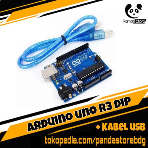 Jual Promo Arduino Uno R3 DIP ATmega328P bonus Kabel Data USB - Kab ...