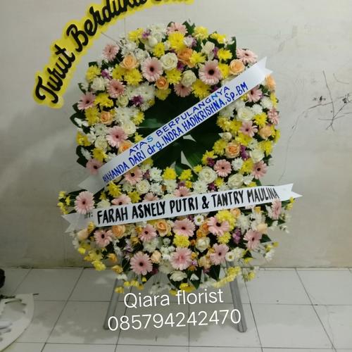 Jual Karangan bunga krans turut berduka cita - Kab. Cianjur - qiara ...