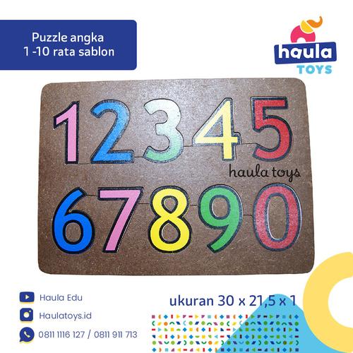 Jual Puzzle angka 1 -10 rata sablon - Jakarta Timur - mainan edu ...