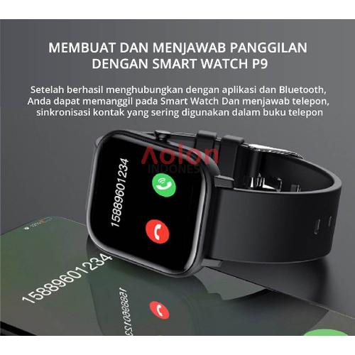Jual Smartwatch P9 full touch screen. Bentuk dan finish built rapih ...