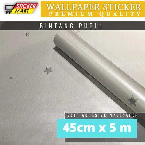 Jual Wallpaper sticker anak motif bintang polos putih - Bintang Laut ...