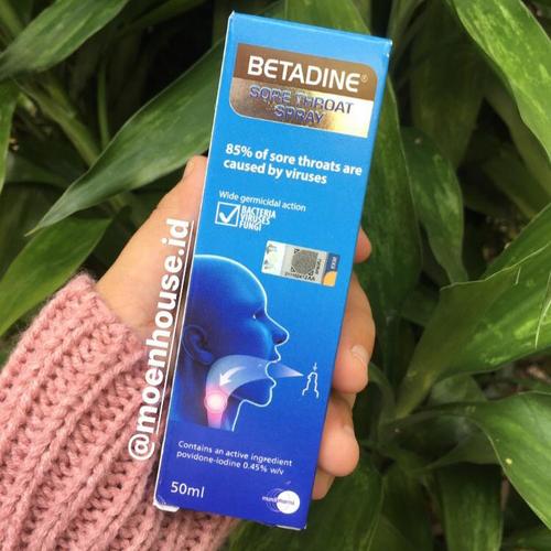 Jual Betadine Sore Throat Spray 50ml - Sakit Tenggorokan Tekak ...