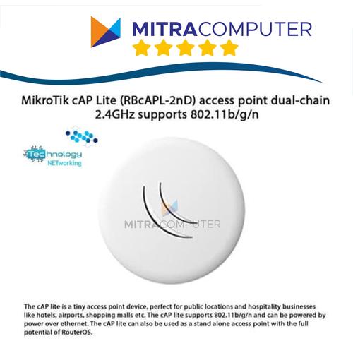 Jual Mikrotik cAP Lite RBcAPL-2nD 2.4Ghz Wireless Indoor Access Point ...