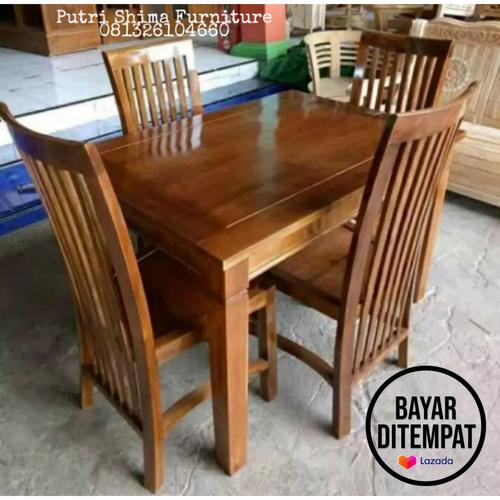 Jual Furniture model kursi meja makan minimalis 4 kursi model informa ...