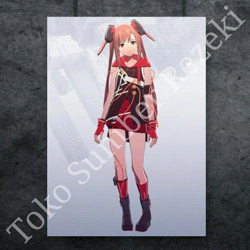 Jual Poster Figure Scarlet Nexus Arashi Spring Lukisan Paper Canvas ...