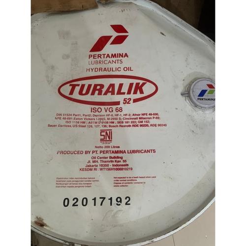 Jual Pertamina Turalik 52 ISO VG 68 oli hidrolik SAE 10 20 liter eceran ...