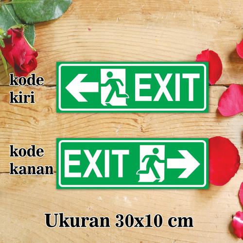 Jual STIKER EXIT - ARAH KANAN - Jakarta Pusat - MEDIACETAK | Tokopedia