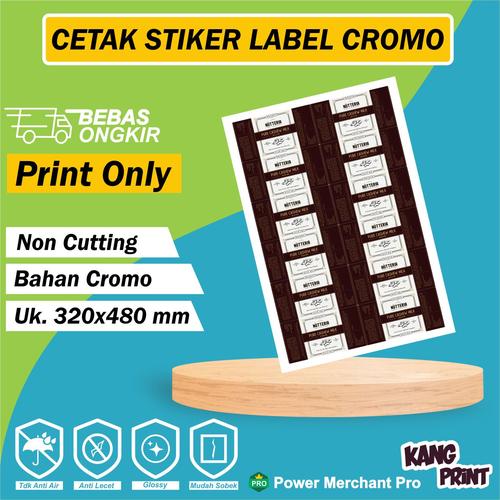 Jual STIKER LABEL CROMO TANPA CUTTING/STICKER CROMO/LABEL CROMO A3 ...