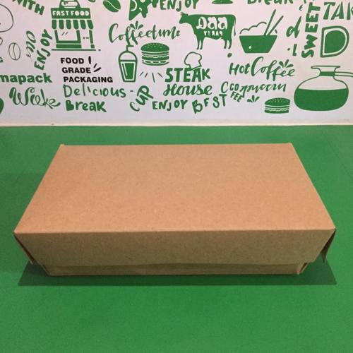 Jual Paper Lunch Box Kraft Size M - Sleeve Papper Lunch Food Grade - 50 ...