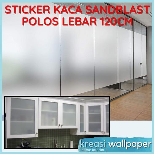 Jual Sticker Kaca Sandblast Sunblast Polos 120cm Murah Kaca Film Es ...