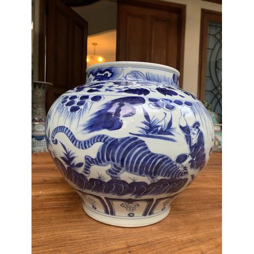 Jual guci keramik cina tua lawas gentong pot china antik rare lukis ...