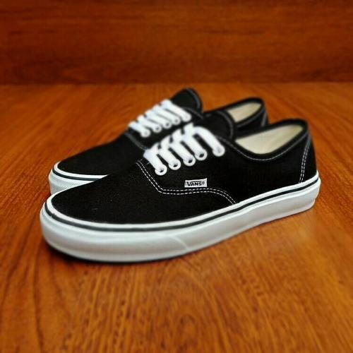 Jual Sepatu Vans Era Authentic Hitam sepatu sekolah skater sepatu ...