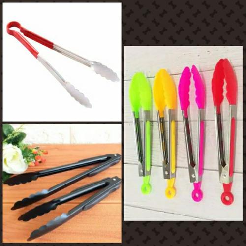 Jual Capitan Masak /Jepitan Stainless gagang Merah / capit Makanan ...