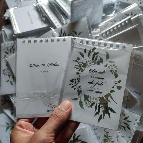 Jual Souvenir pernikahan / souvenir notebook / custom desain / NB-03 ...