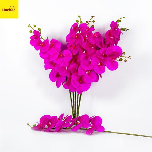 Jual Orchid Artificial Latex Real Touch 9 Heads Purple / Anggrek Latex ...