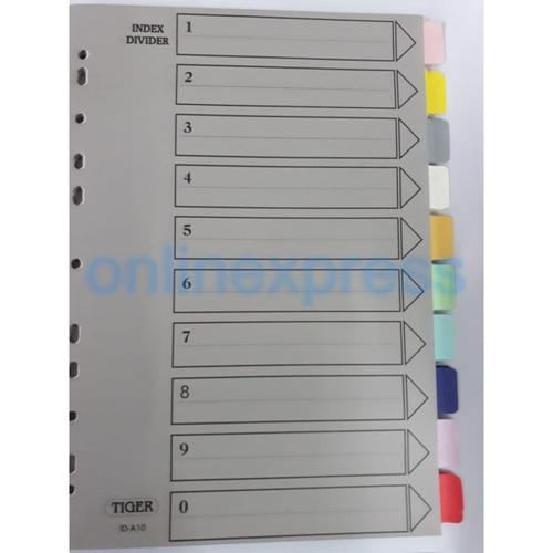 Jual Devider/pembatas dokument A4 10 warna sejenis BANTEX - Kota Medan ...