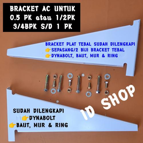 Jual Beriket AC TEBAL Briket AC 2Pcs Bracket Utk AC 0.5Pk-1Pk Sesuai ...