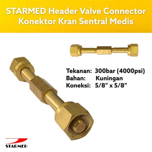 Jual STARMED Connector Header Valve - Nepel Konektor Kran Sentral Gas ...