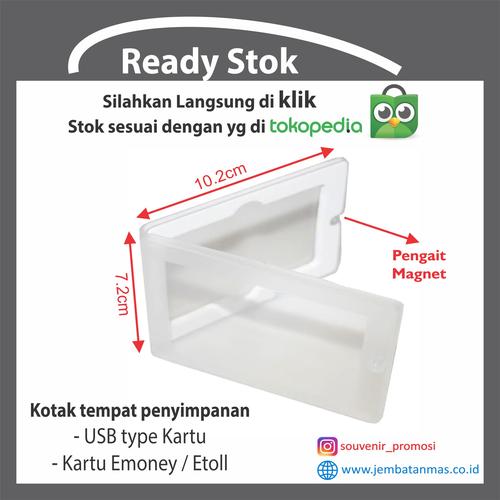 Jual Box Kotak Plastik tempat USB Flashdisk model Kartu fdcd04 ...