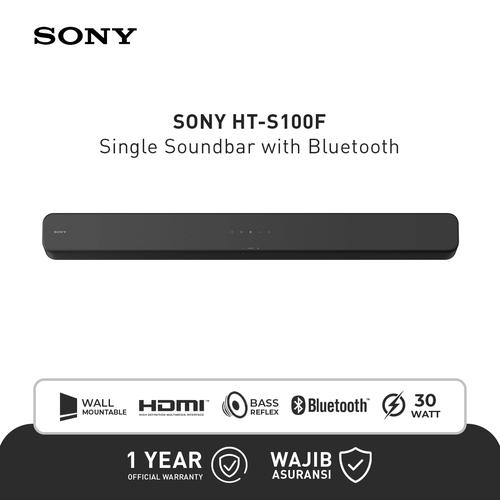 Promo Sony HT-S100F Soundbar Tunggal 2ch Bluetooth - Black Original ...