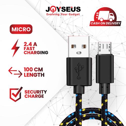 Promo Kabel Data Micro USB 2.4A JOYSEUS 100cm Fast Charging KB0007-M ...