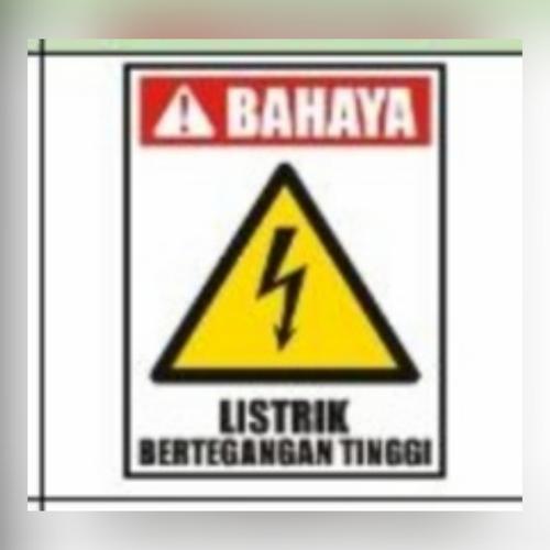 Jual STIKER LISTRIK TEGANGAN TINGGI 12CM X 10CM - Jakarta Barat ...