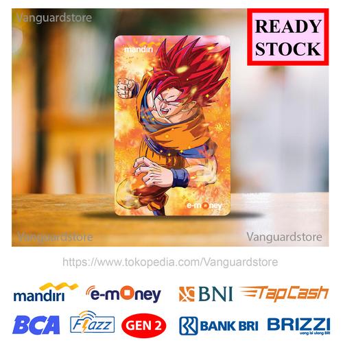Jual KARTU EMONEY BCA BRI BNI MANDIRI Kartun Goku Dragons Ball Z - 1 ...