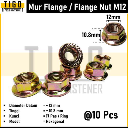 Jual Mur Flange M12 / Flange Nut / Mur Fleng Besi - Jakarta Selatan ...