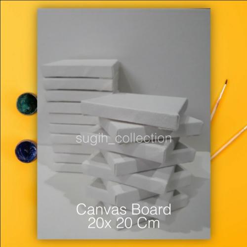 Jual CANVAS BOARD UKURAN 20X 20 CM IIPERALATAN MELUKIS IKANVAS KANVAS ...