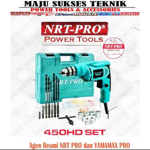 Jual NRT-PRO 450 HD Set Mesin Bor Listrik 10mm 10 mm Tangan Kayu Besi ...