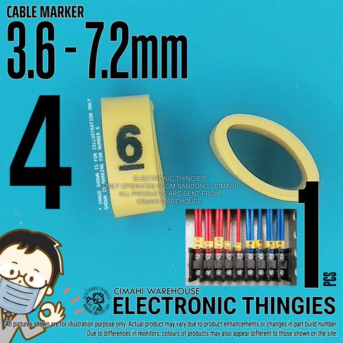 Jual CABLE MARKER SIZE M - MARKING 4 - FOR 3.6-7.2MM CABLE SLEEVE ...