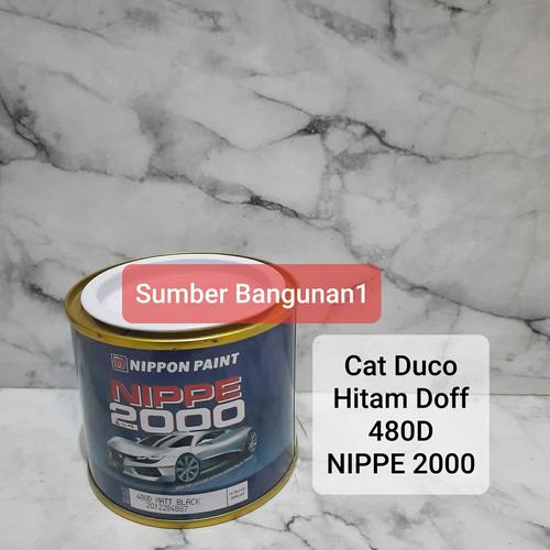Jual Cat Duco Hitam doff 480D NIPPE 2000 black matt 200cc otomotif ...