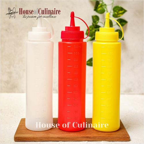 Jual Botol Saos Minyak Mayones Kecap Plastik 650 ml - Kuning - Kota ...