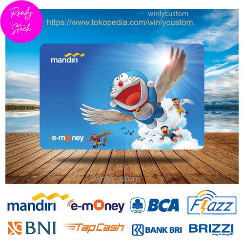 Jual E-Money Emoney Etoll BCA BRI MANDIRI BNI Anime Doraemon - 1 SISI ...