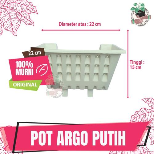 Jual POT Argo Putih Pot Bunga Gantung Vertikal Garden Taman Vertical ...